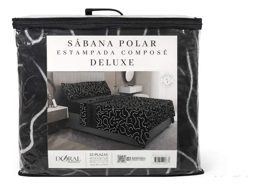 Sábanas Polar Doral Composé 2.5 Pl Estampada Máximo Abrigo - Cila Home